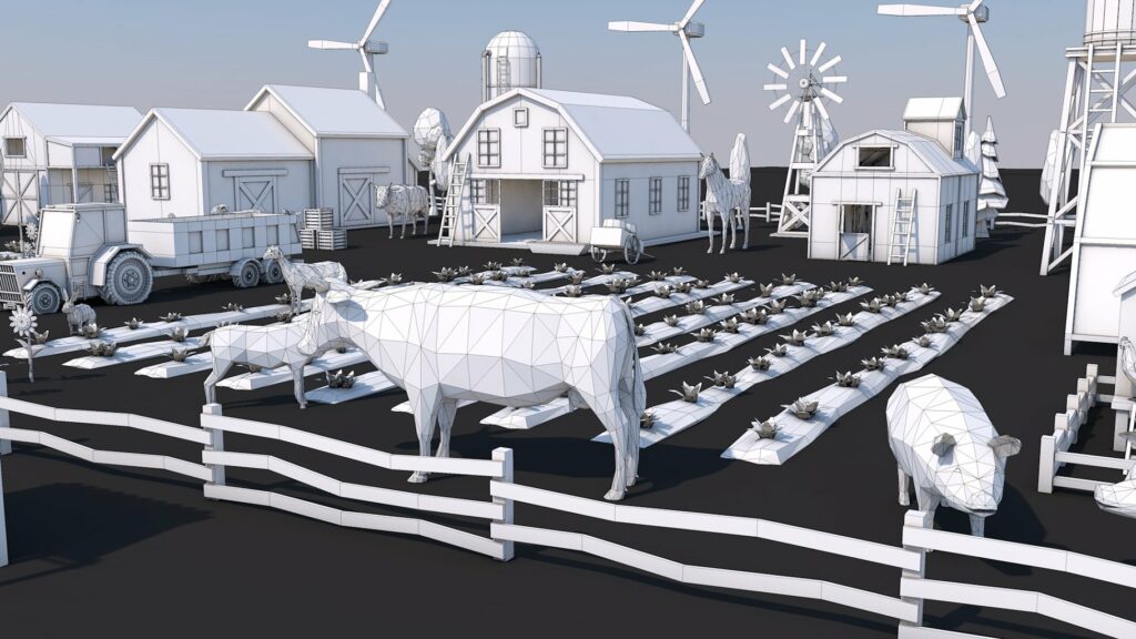 Low Poly Farm House And Animals Pack – MasterBundles