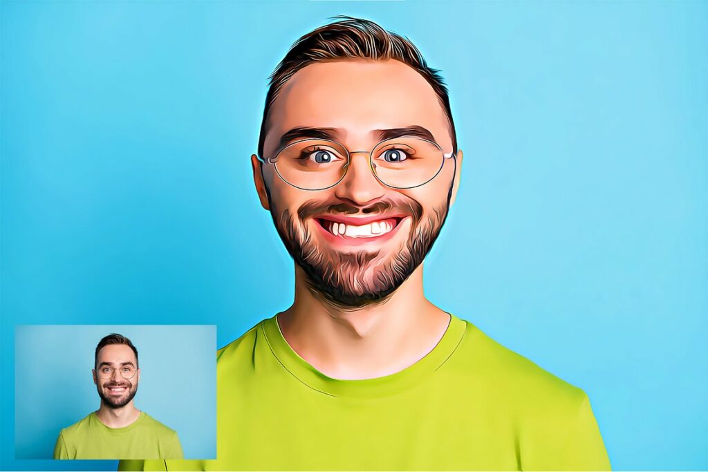 Cartoon Face Photoshop Effect – MasterBundles