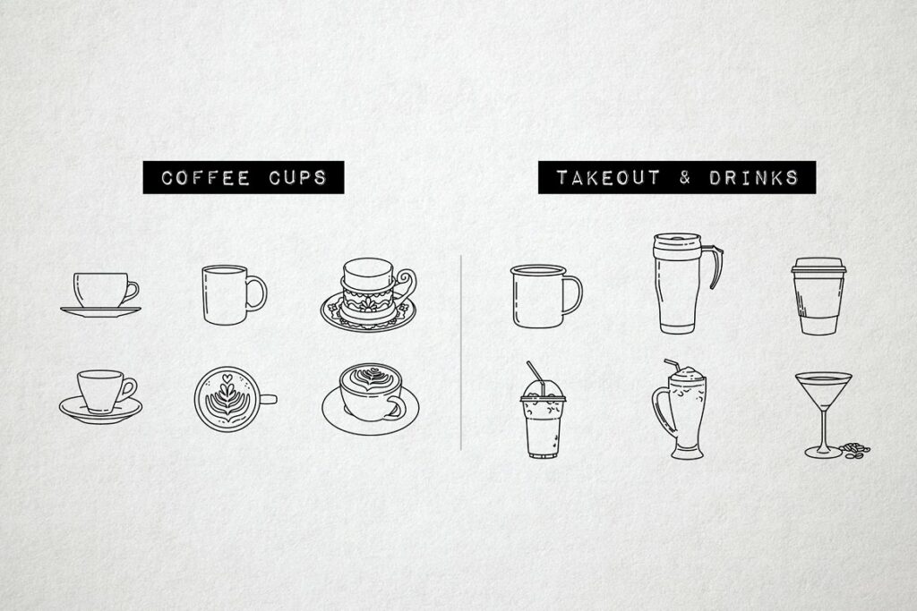 50 Coffee Icons Set - Graphics – MasterBundles