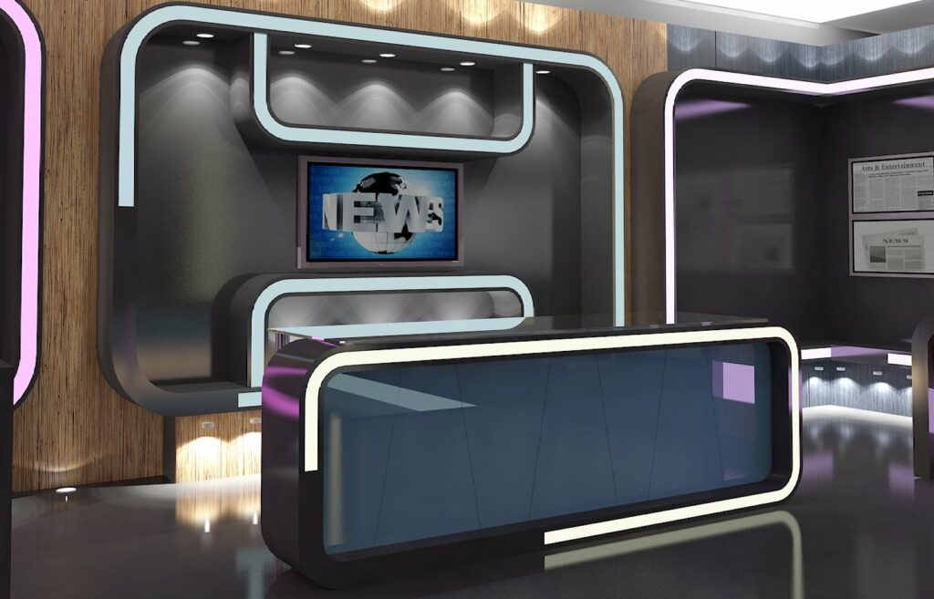 Virtual TV Studio News Set 16 – MasterBundles