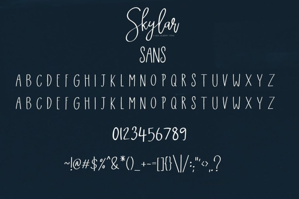 Skylar Script Font – MasterBundles