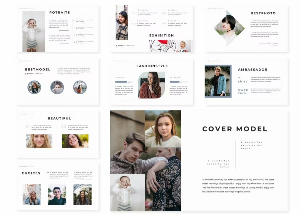 The Poses Powerpoint Template – MasterBundles