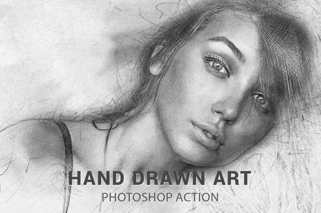 Hand Drawn Art Photoshop Action – MasterBundles