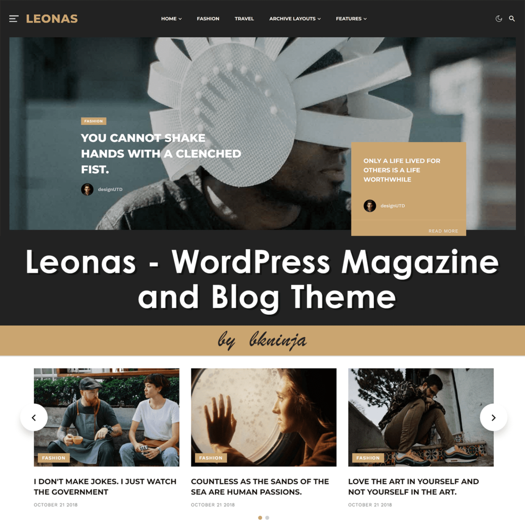 Leonas - WordPress Magazine and Blog Theme – MasterBundles