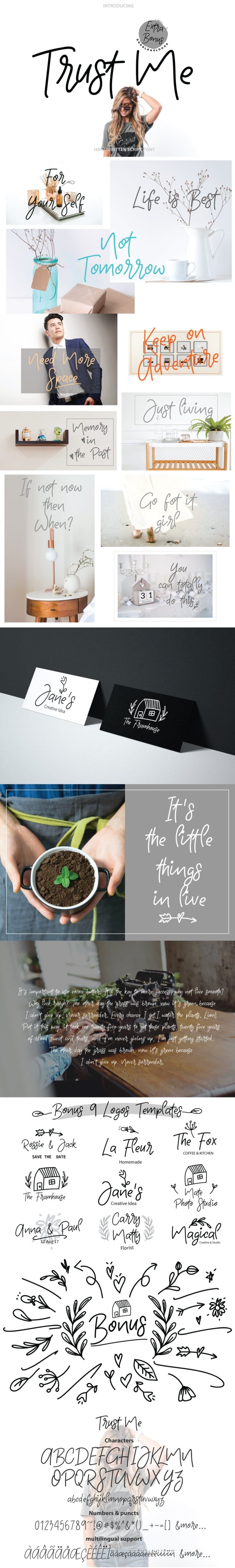 Trust Me Handwritten Font – MasterBundles