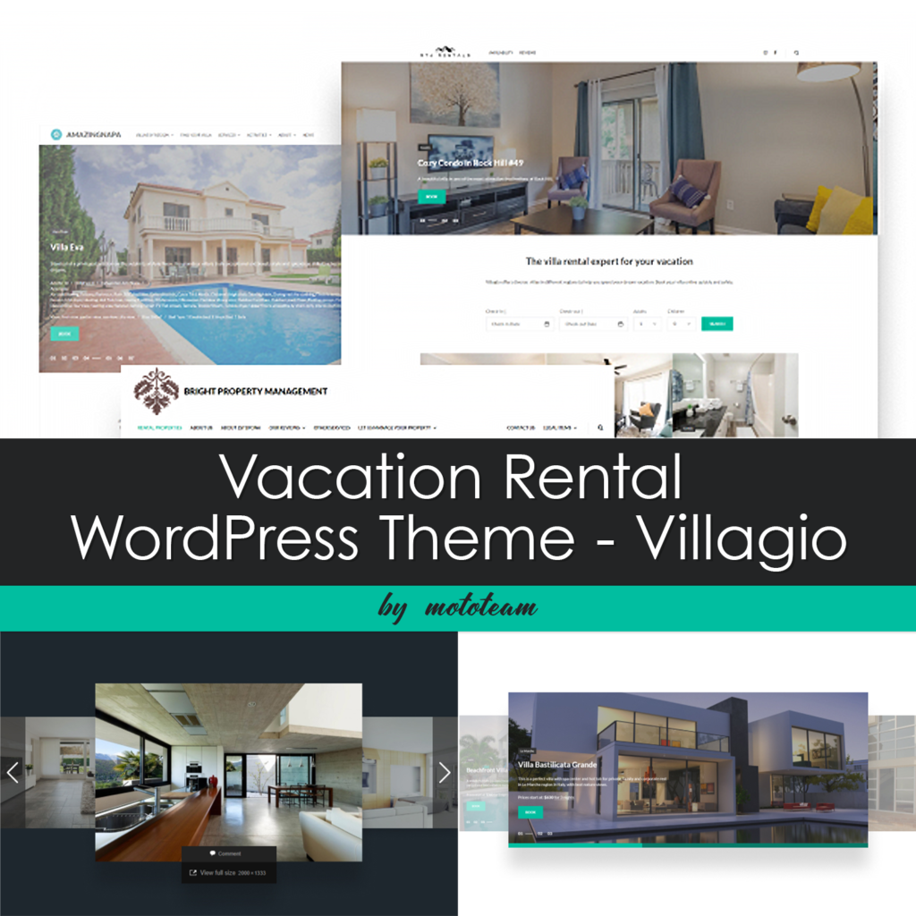 Vacation Rental WordPress Theme - Villagio – MasterBundles