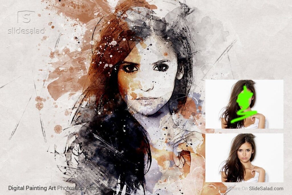 Digital Painting Photoshop Action – MasterBundles