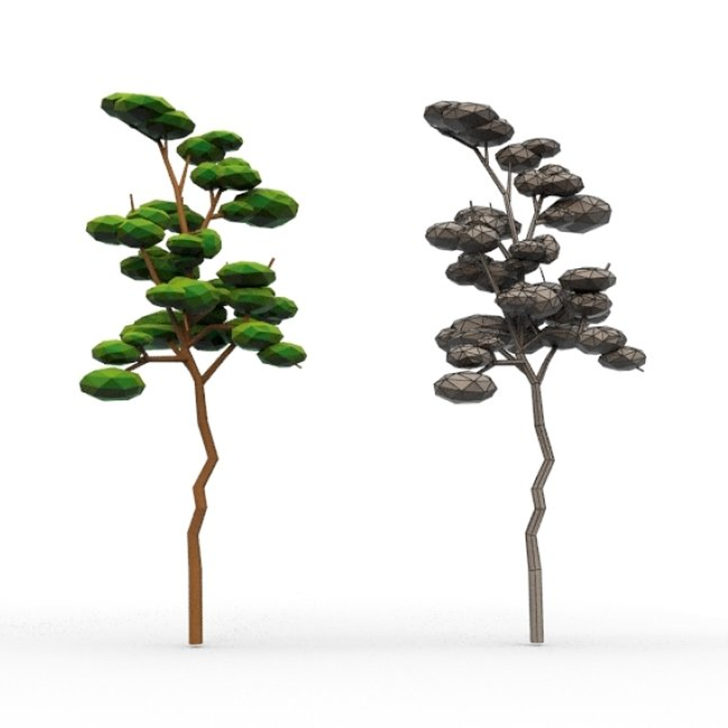 10 Low Poly Cartoon Tree – MasterBundles