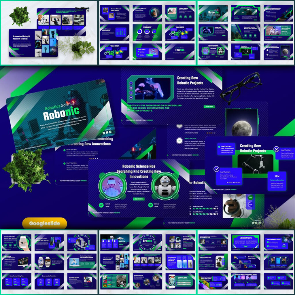Robonic - Robotics Google Slide – MasterBundles