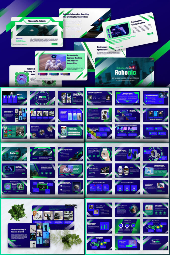 Robonic - Robotics Google Slide – MasterBundles