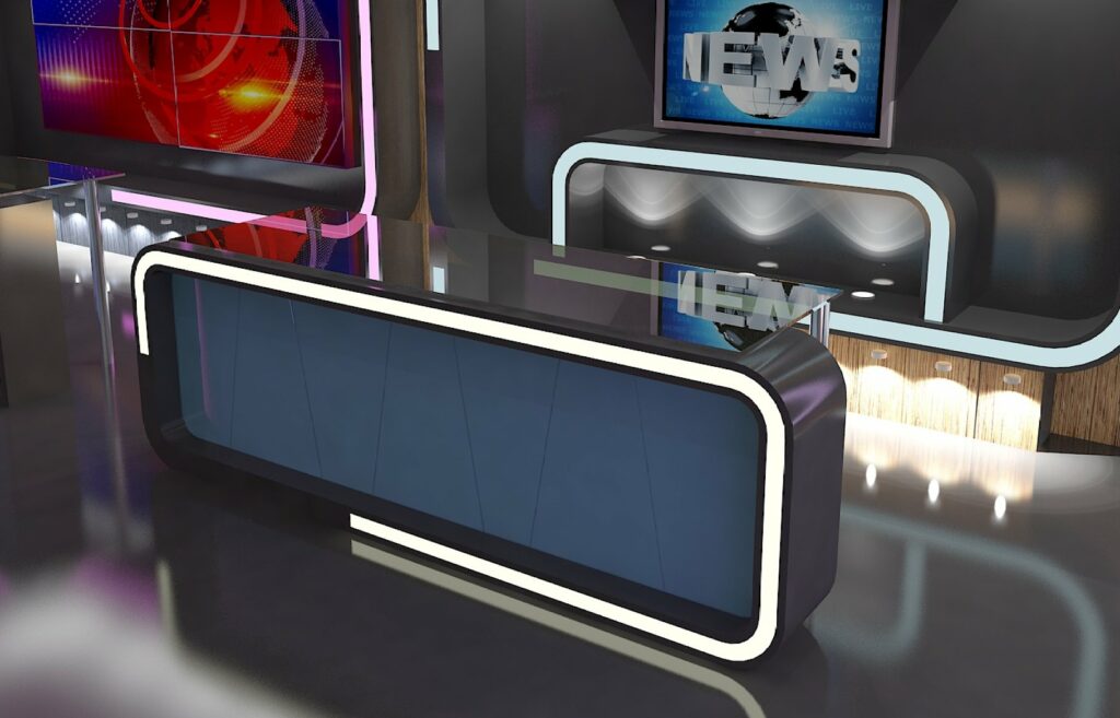 Virtual TV Studio News Set 16 – MasterBundles