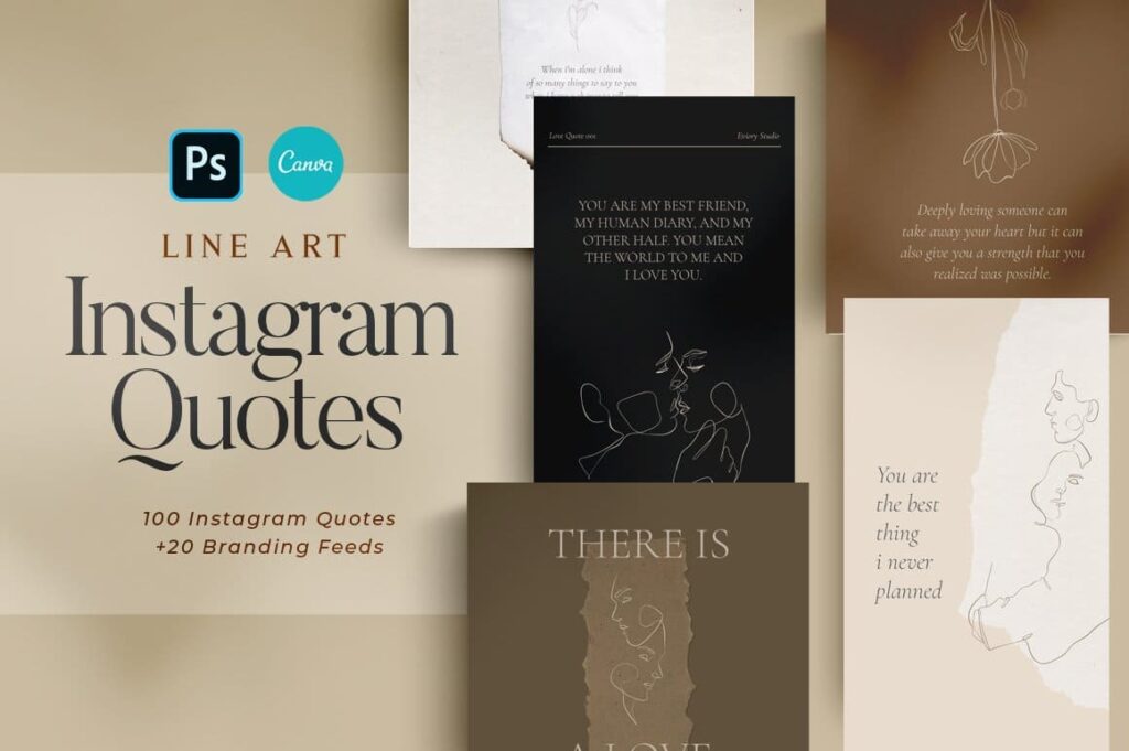 5800 Instagram Editable Quotes CANVA – MasterBundles