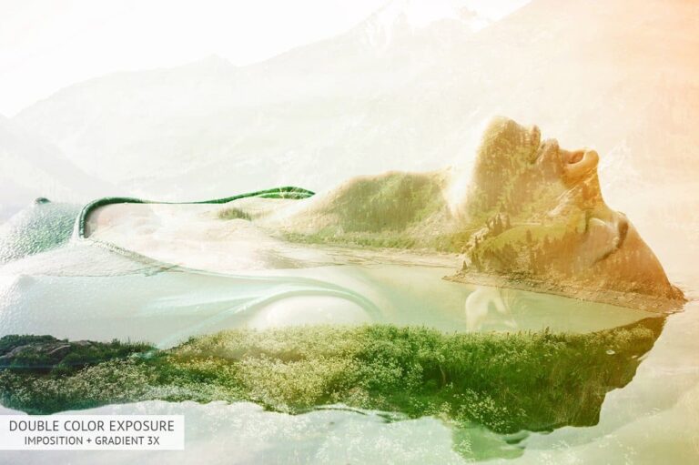 Color Double Exposure PS Actions – MasterBundles