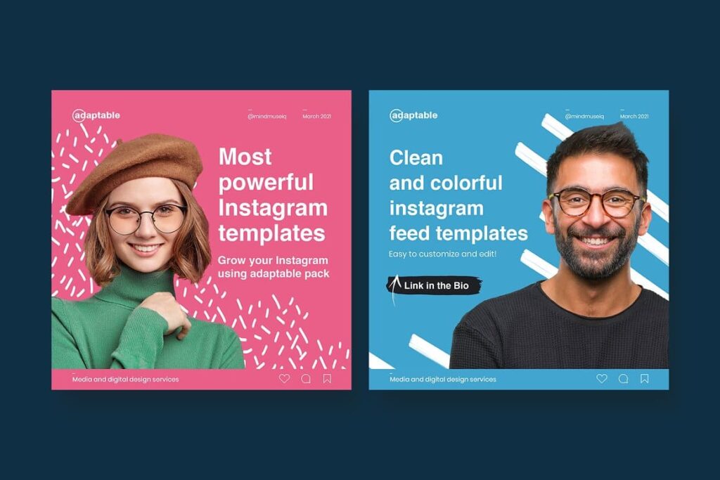 Adaptable- Social Media Pack – MasterBundles