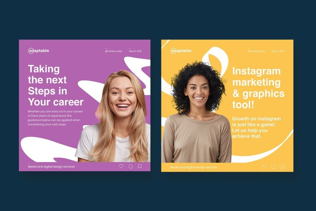 Adaptable- Social Media Pack – MasterBundles