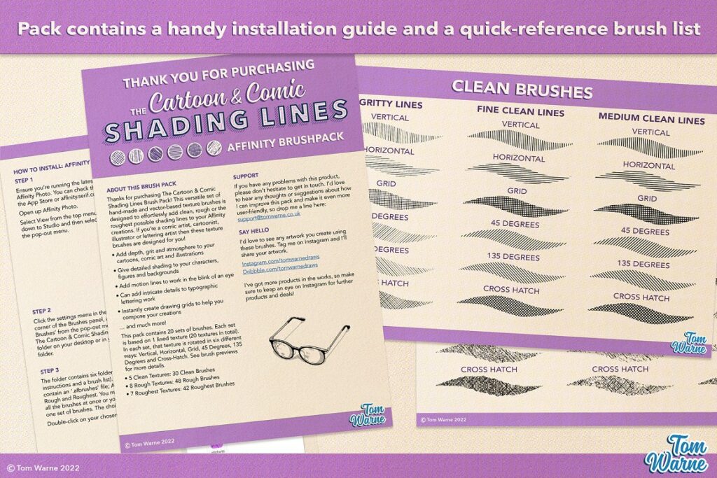 Shading Lines Affinity Brushpack – MasterBundles