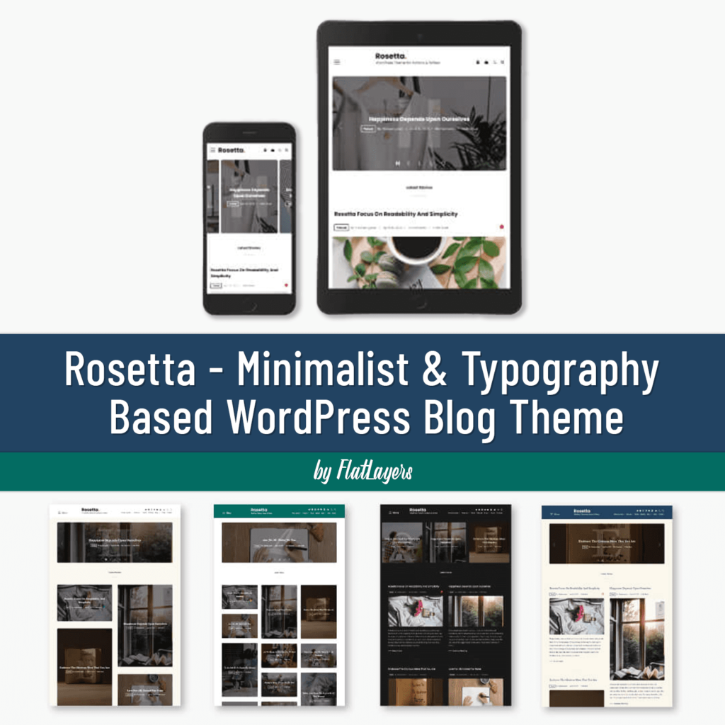 Rosetta - Minimalist & Typography Based WordPress Blog Theme ...