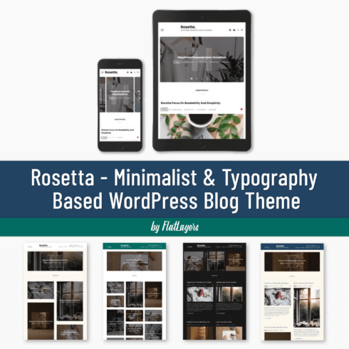 Rosetta - Minimalist & Typography Based WordPress Blog Theme – MasterBundles