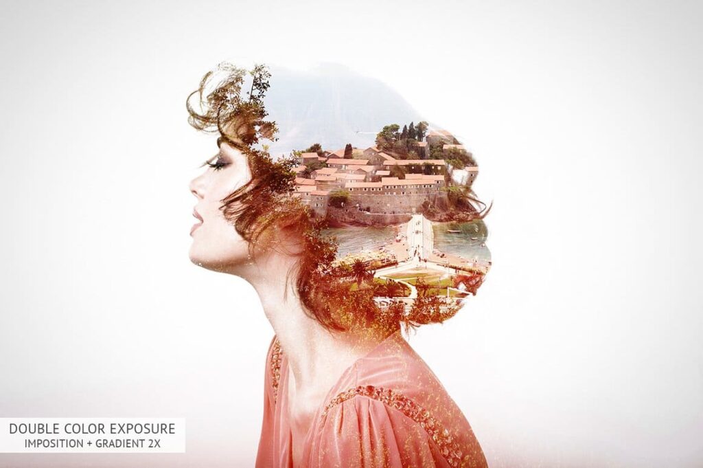 Color Double Exposure PS Actions – MasterBundles