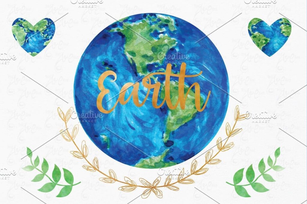 Watercolor Earth Collection Set – MasterBundles