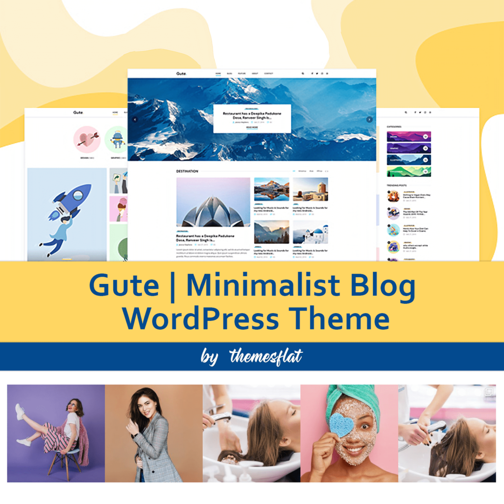 Gute | Minimalist Blog WordPress Theme – MasterBundles