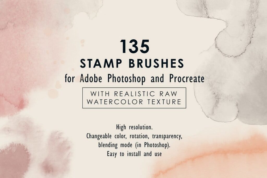 Raw Watercolor PS & Procreate Stamps – MasterBundles