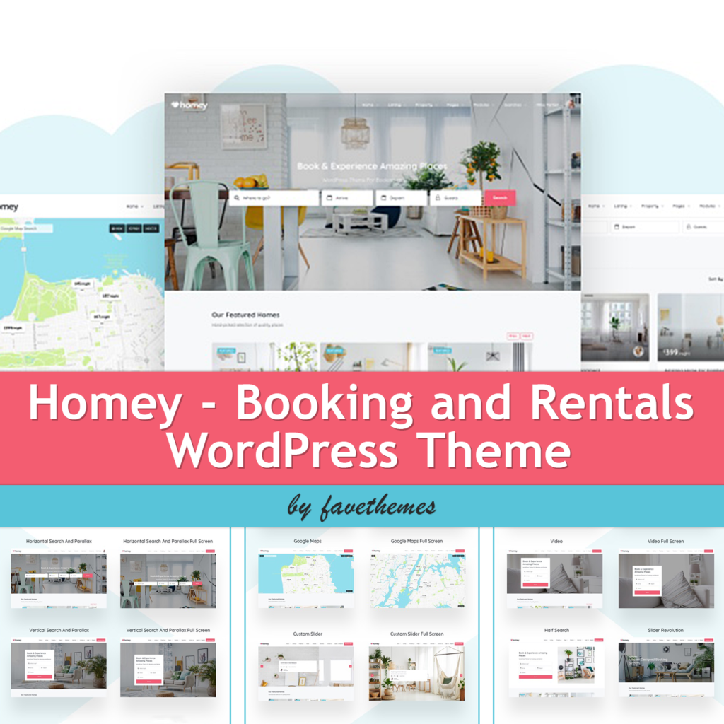 Homey - Booking and Rentals WordPress Theme – MasterBundles