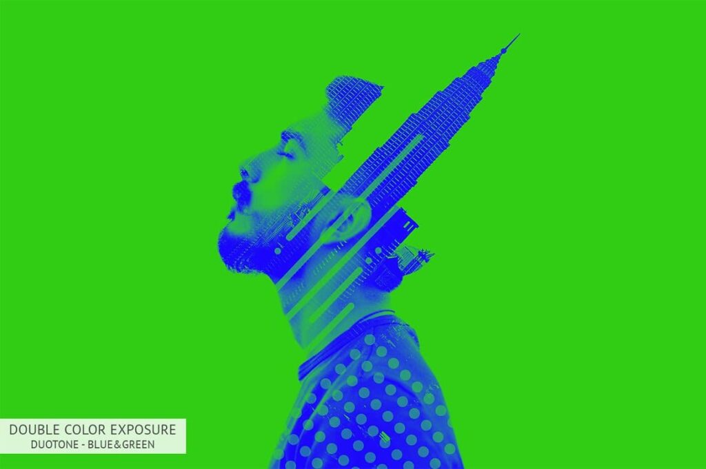 Color Double Exposure PS Actions – MasterBundles