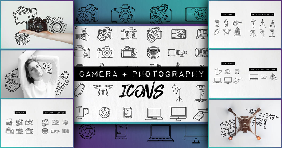 Camera & Photography Icons Pack – MasterBundles