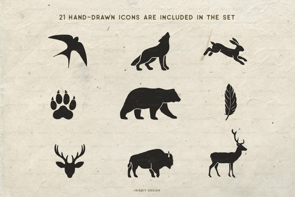 Rustic Nature Icons & Illustrations – MasterBundles