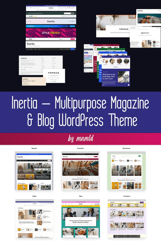 Inertia - Multipurpose Magazine & Blog WordPress Theme – MasterBundles