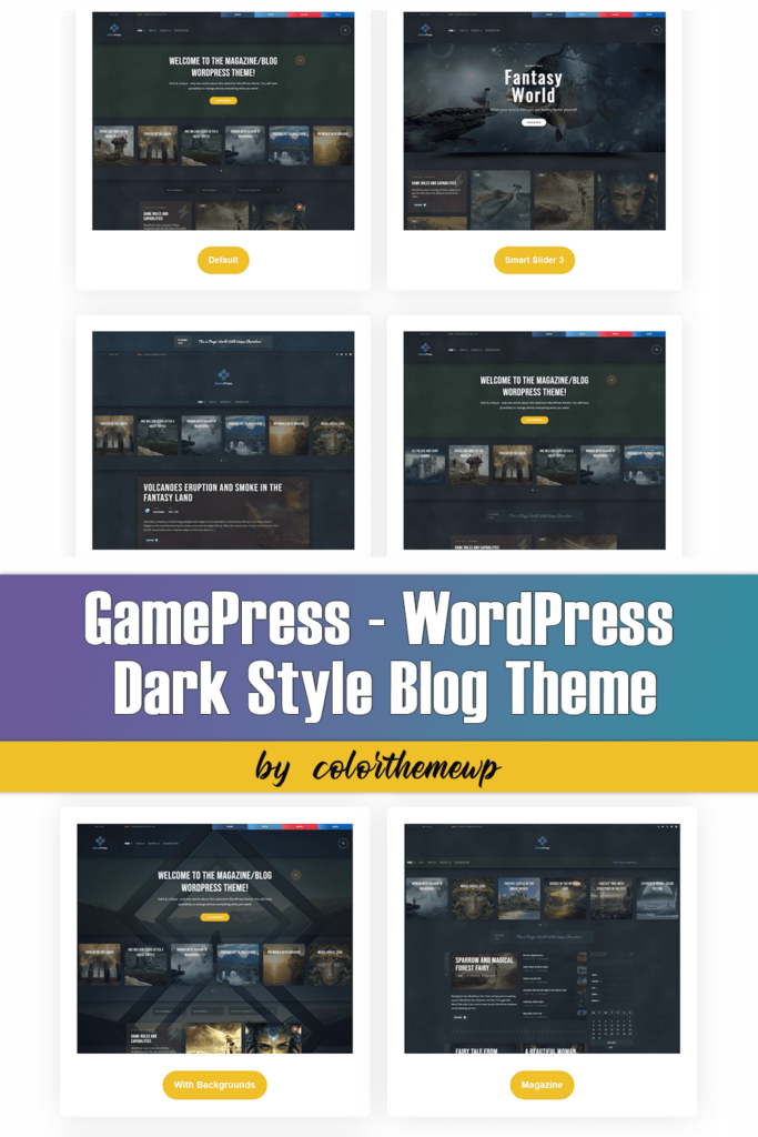GamePress - WordPress Dark Style Blog Theme – MasterBundles