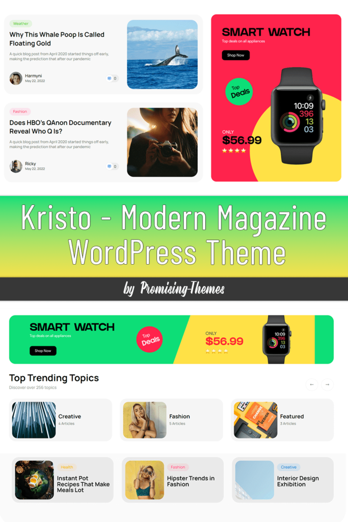 Kristo - Modern Magazine WordPress Theme – MasterBundles