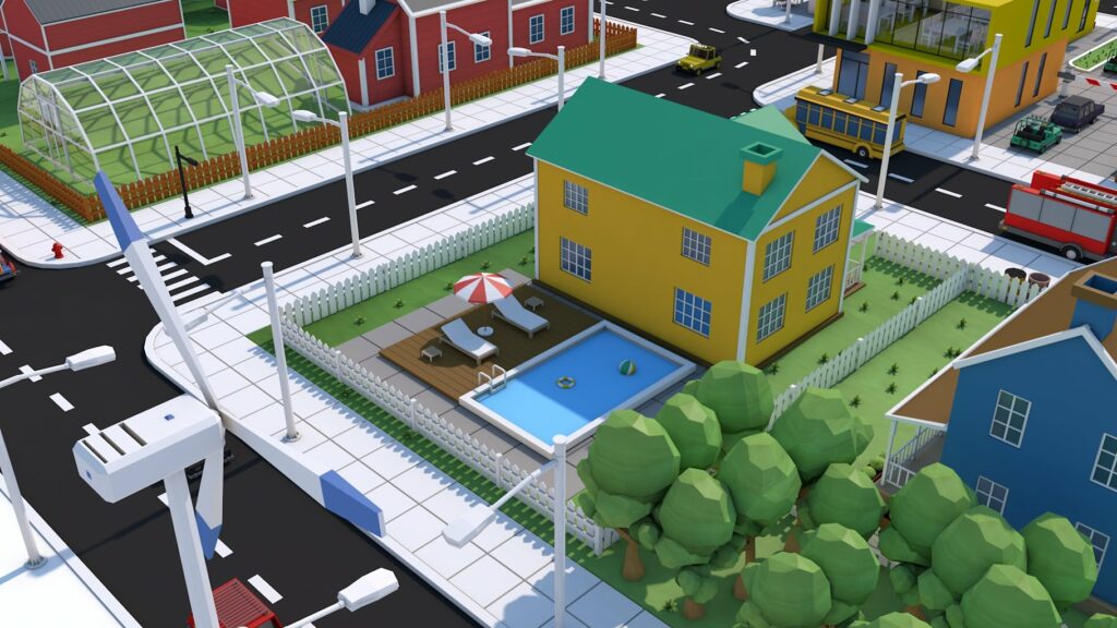 Low Poly City Town Pack – MasterBundles