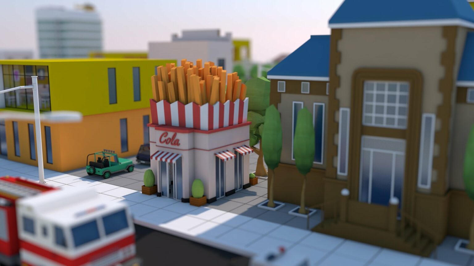 Low Poly City Town Pack – MasterBundles