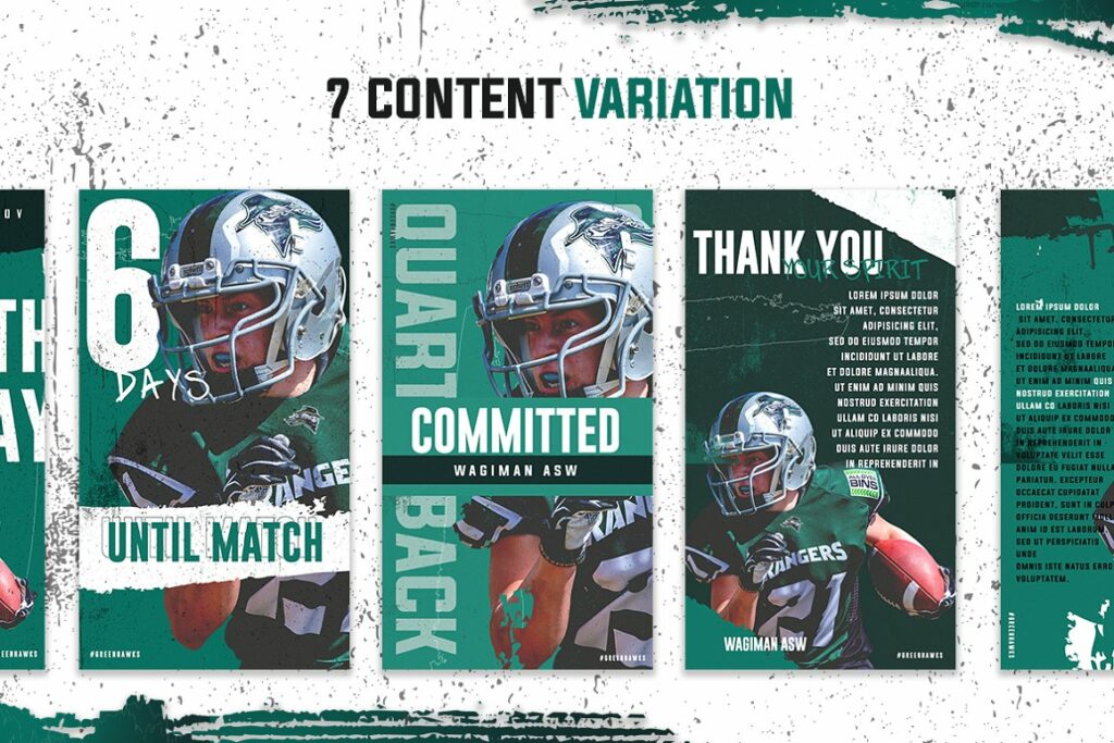 Social Media Sports Template V.1 – MasterBundles