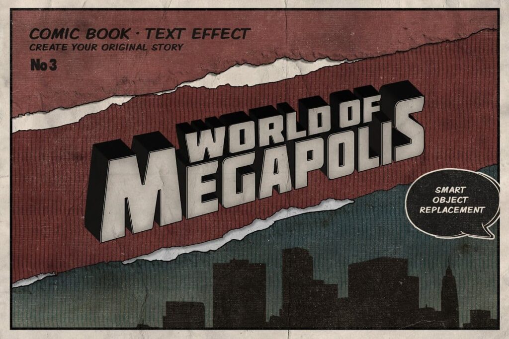 Vintage Comics Text Effects – MasterBundles