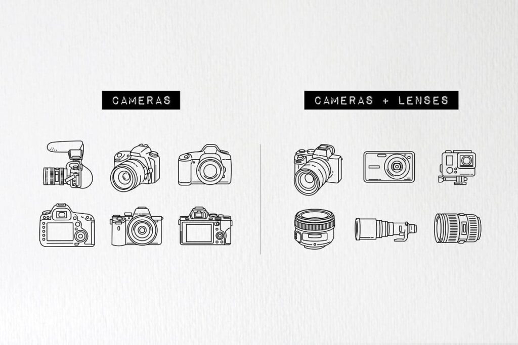 Camera & Photography Icons Pack – MasterBundles