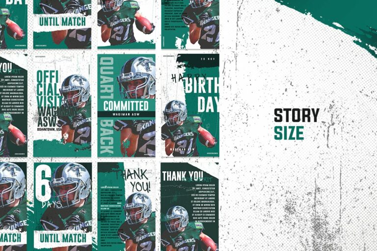 Social Media Sports Template V.1 – MasterBundles