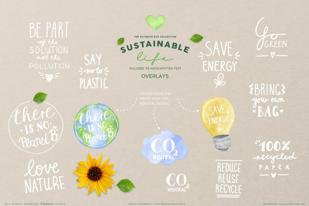 Sustainable Eco Lifestyle Collection – MasterBundles