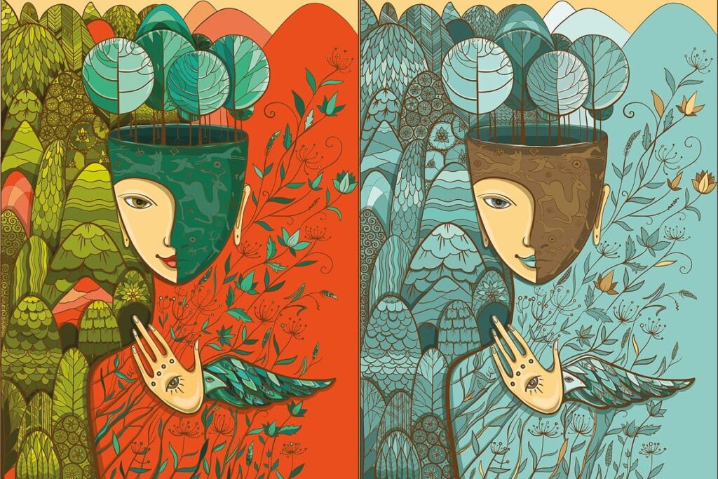 Vector Illustration of Mother Nature – MasterBundles