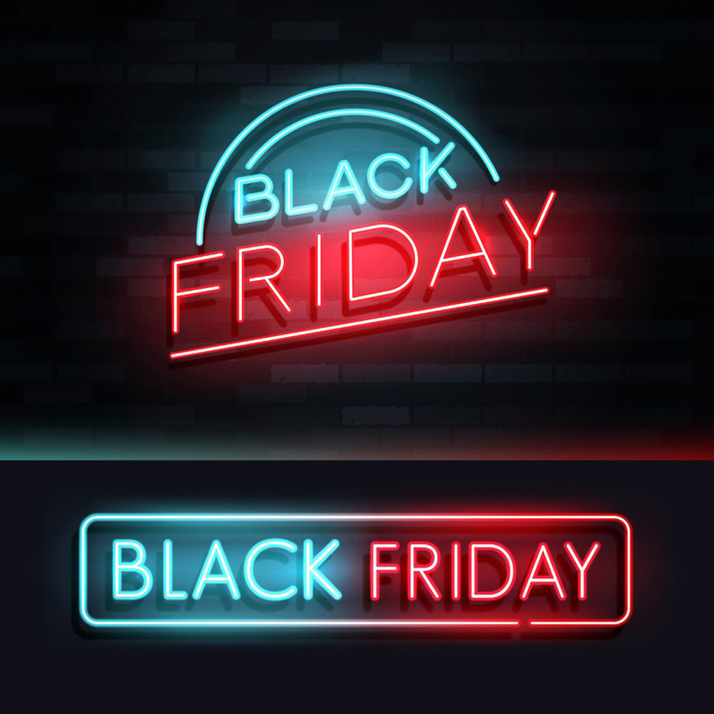 Black Friday Neon Light Banner – MasterBundles
