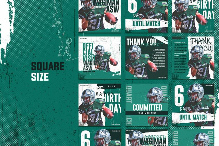 Social Media Sports Template V.1 – MasterBundles