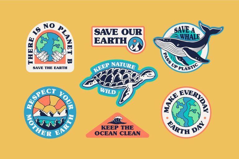 Save Our Earth Badges – MasterBundles