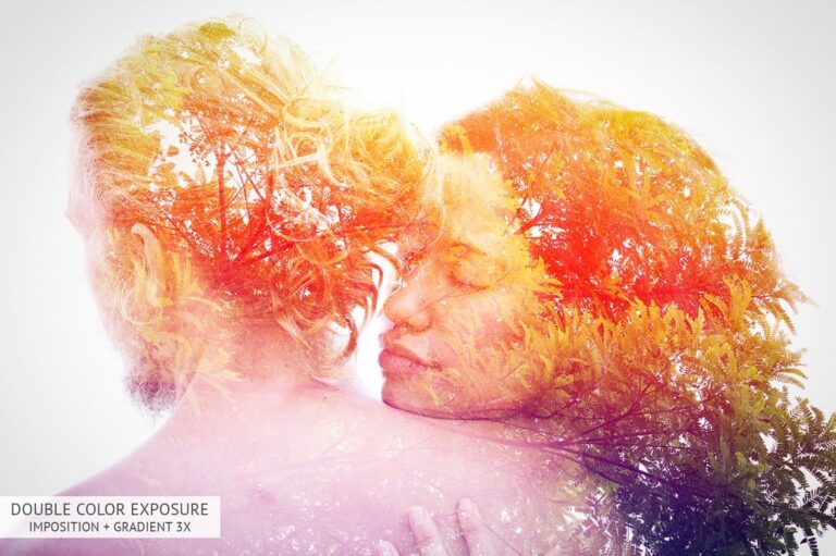 Color Double Exposure PS Actions – MasterBundles