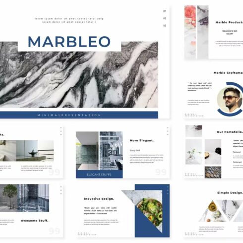 Marbleo Google Slides Template | MasterBundles