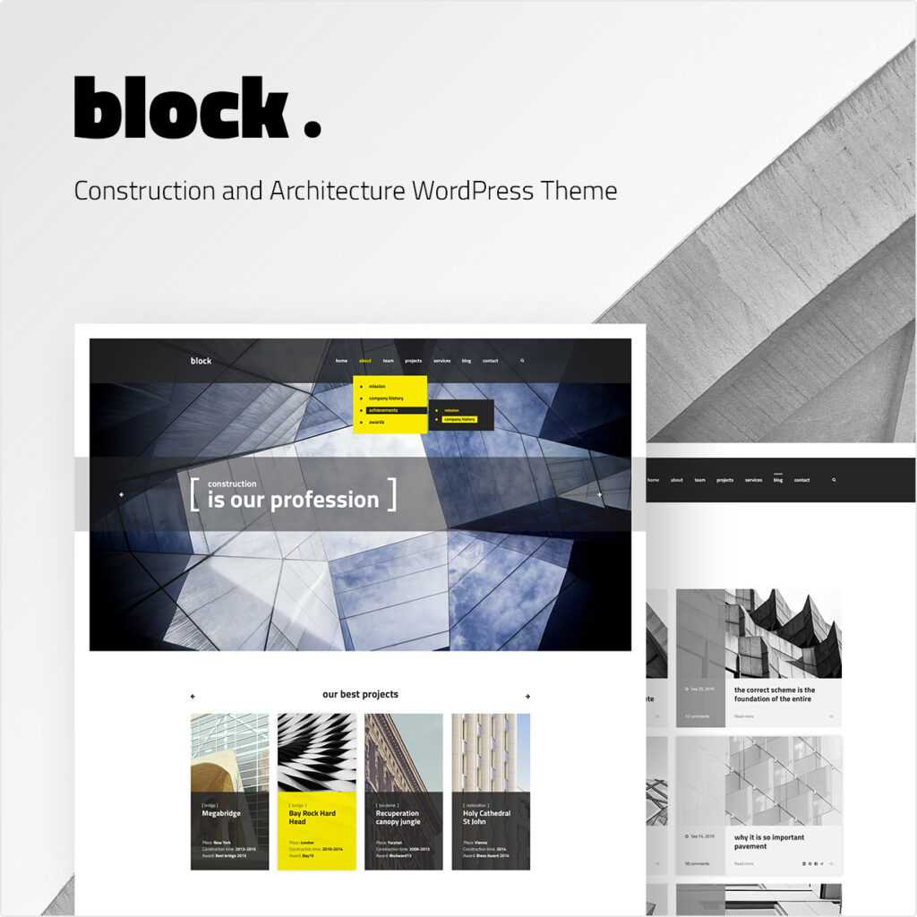 Block — Construction, Architecture, Building Company WordPress Theme ...
