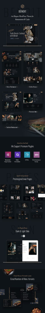 Benoit - Restaurants & Cafes WordPress Theme – MasterBundles