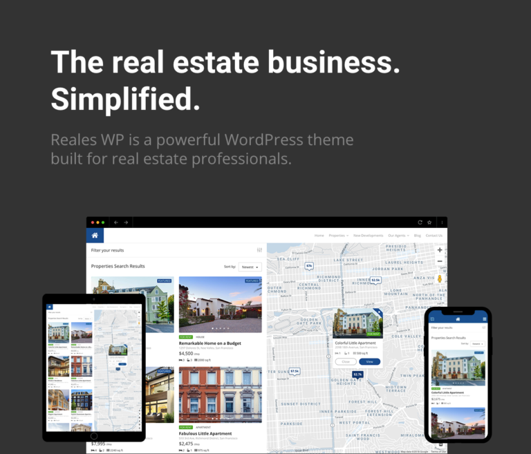 Reales WP - Real Estate WordPress Theme – MasterBundles