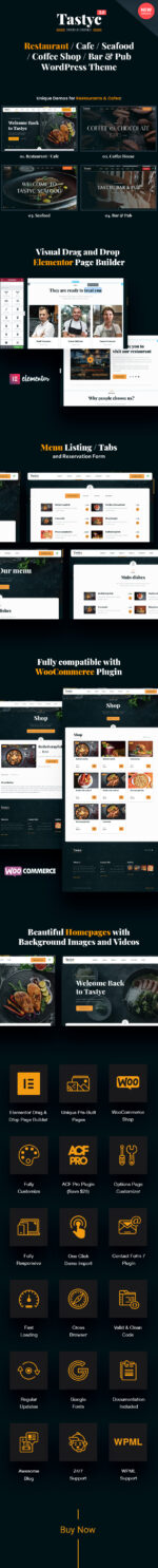 Tastyc - Restaurant WordPress Theme – MasterBundles